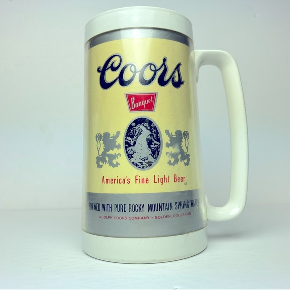 Coors | Dining | Vintage Thermoserv Coors Beer Insulated Drink Mug Cup ...